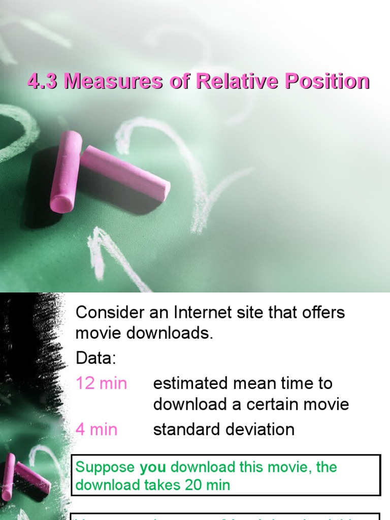 Understanding Measures of Relative Position | PDF | Standard Score ...