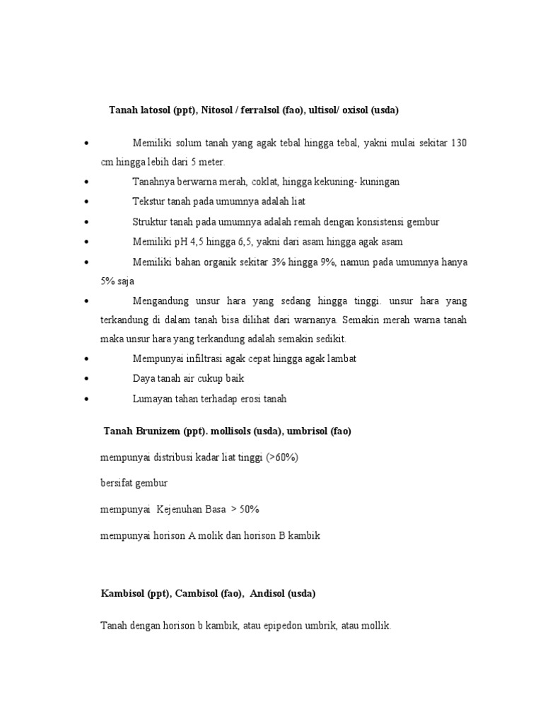 Karakteristik Tanah Latosol | PDF | Seni