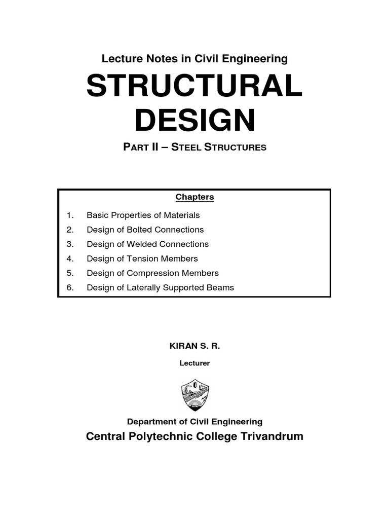 Structural Design of Steel Structures | PDF | Buckling | Yield ...