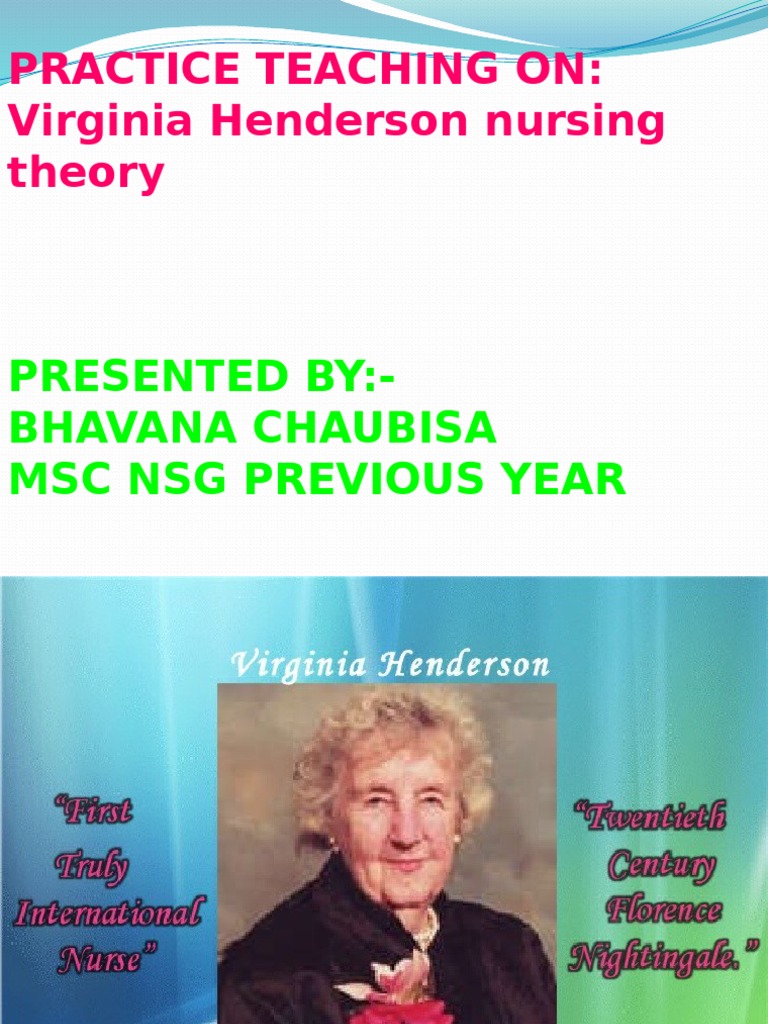 On Handerson Theory | PDF | Nursing | Theory