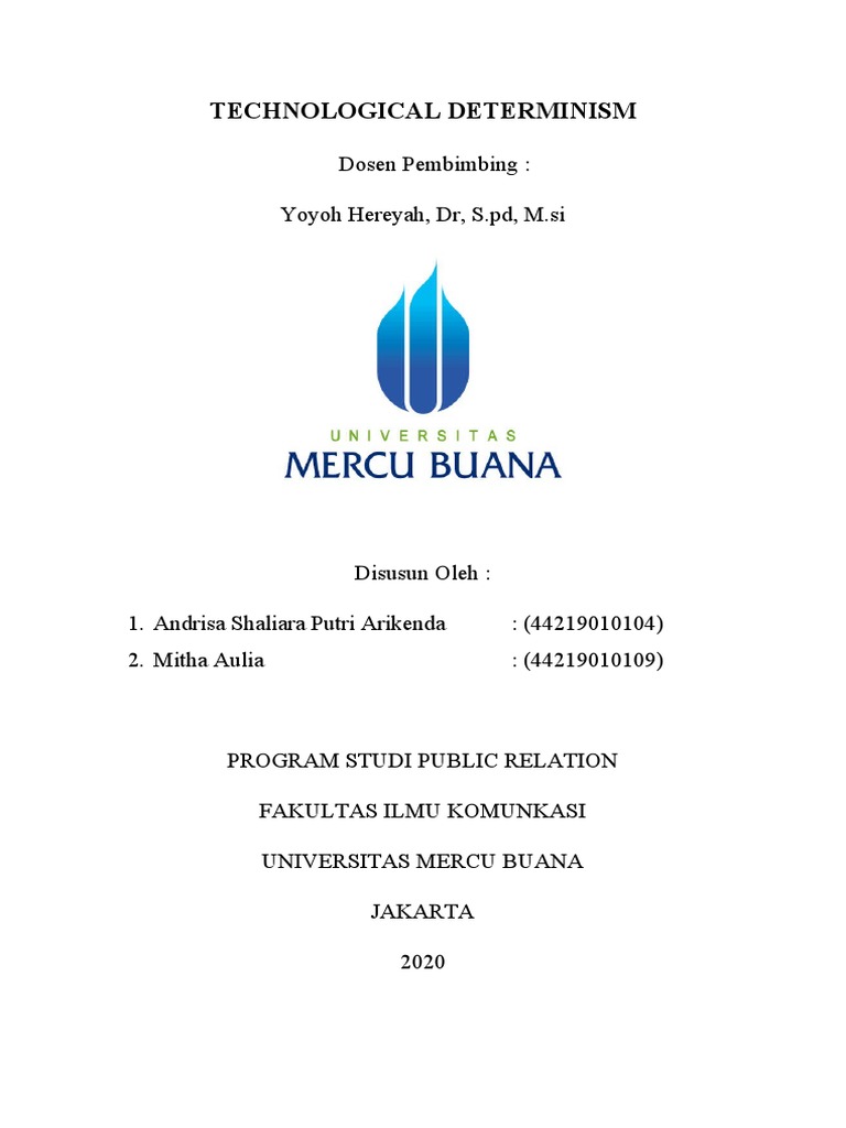 Teori Technological Determinism | PDF