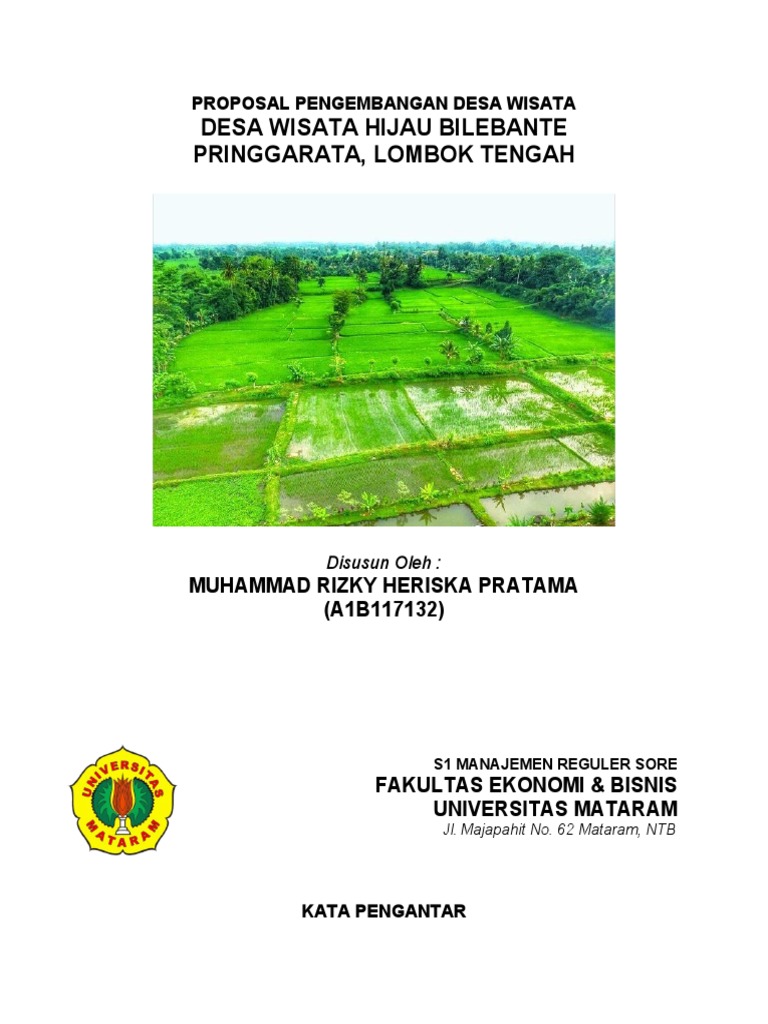 Proposal Pengembangan Desa Wisata | PDF