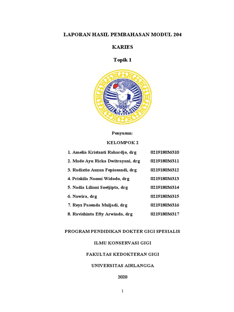 Laporan Modul 204.1 Kelompok 2 | PDF | Kesehatan Holistik