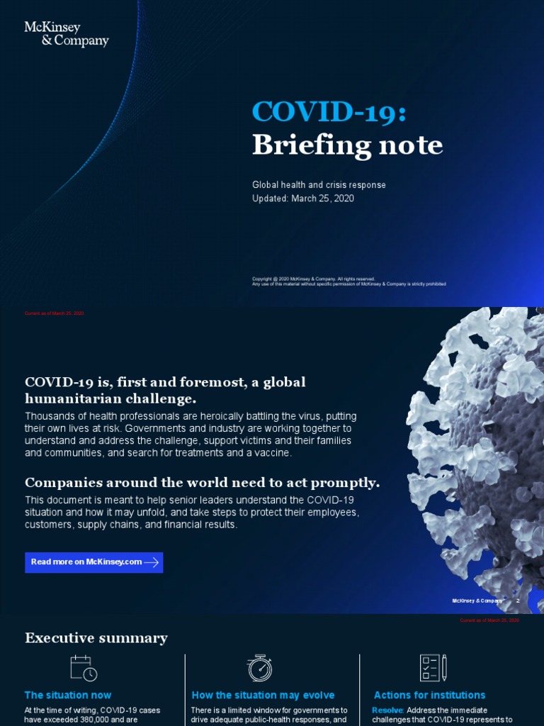Mckinsey Report COVID 19 Facts and Insights March 25.PDF | Recession ...