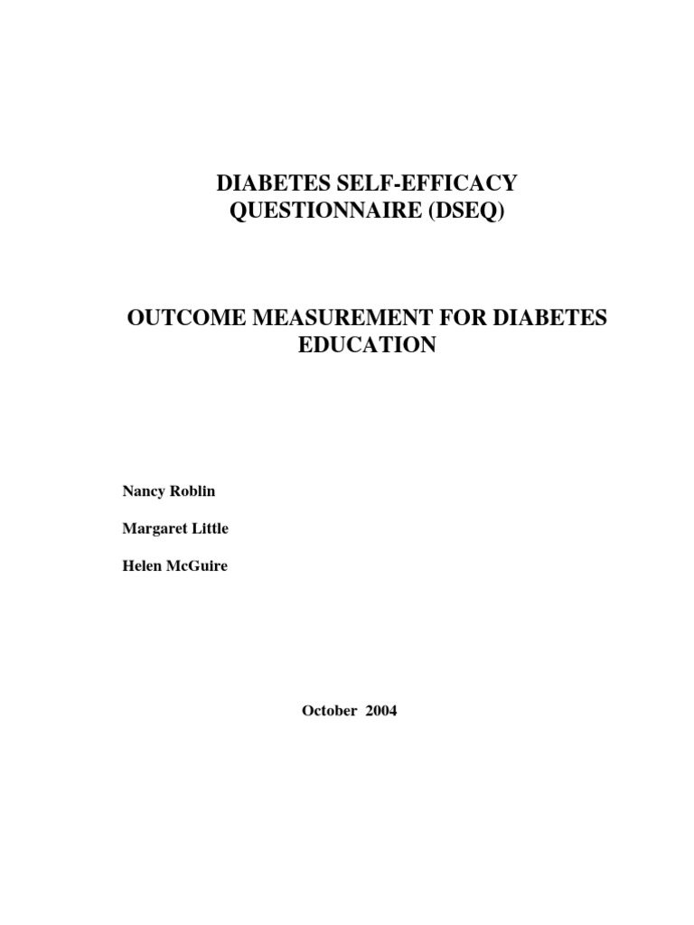 DSEQ Manual 0 PDF | PDF | Self Efficacy | Survey Methodology