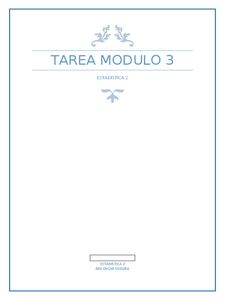tAREA MODULO 3 | PDF