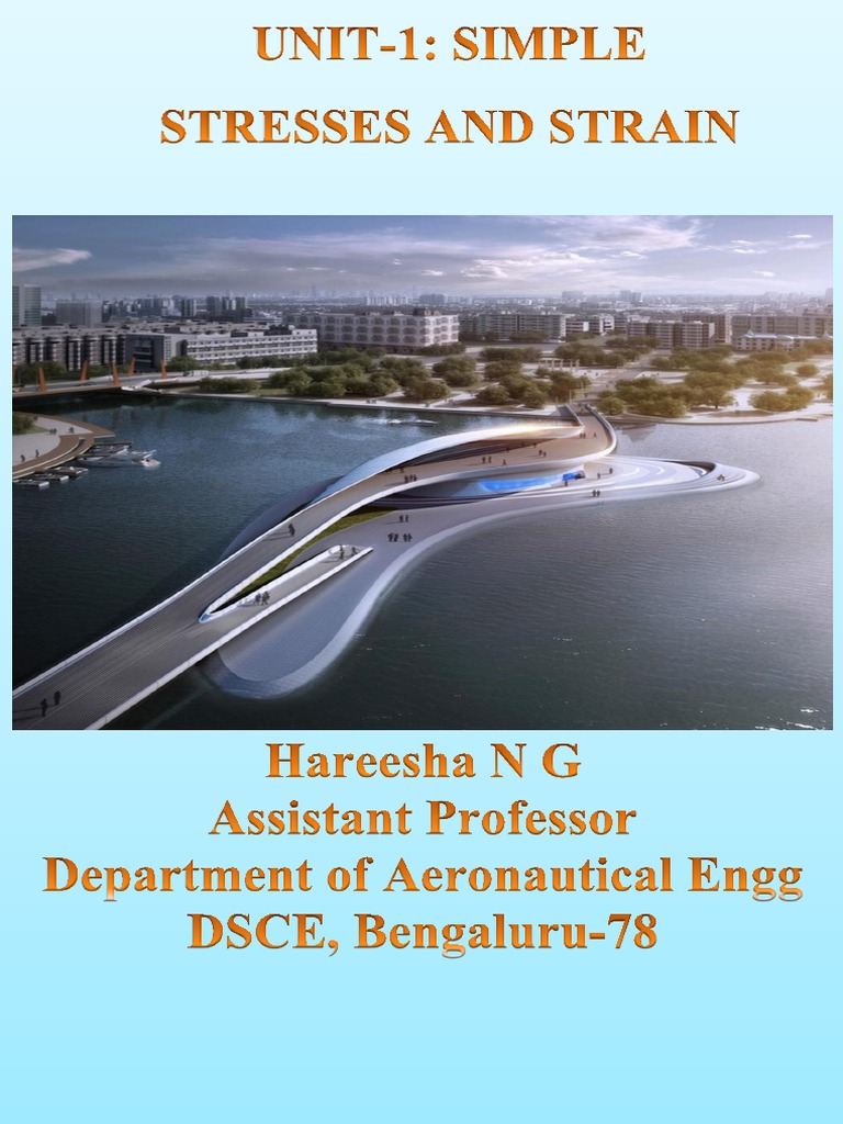 Simple Stress and Strain PDF | PDF | Deformation (Engineering) | Elasticity (Physics)