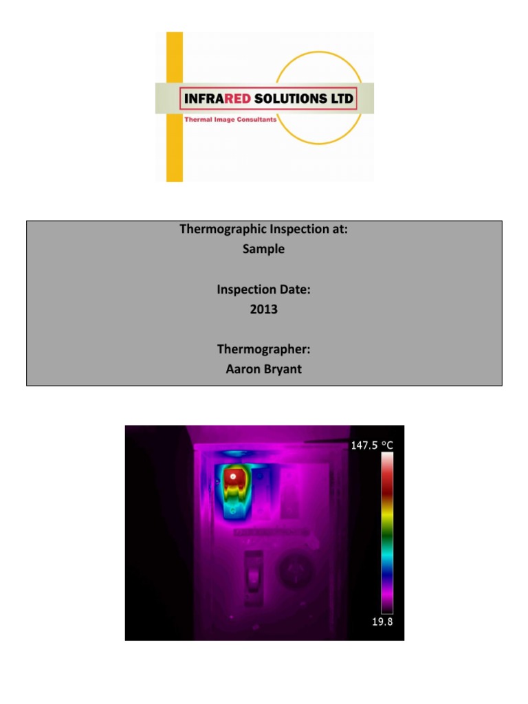 Sample Electrical Report | Download Free PDF | Thermography | Infrared