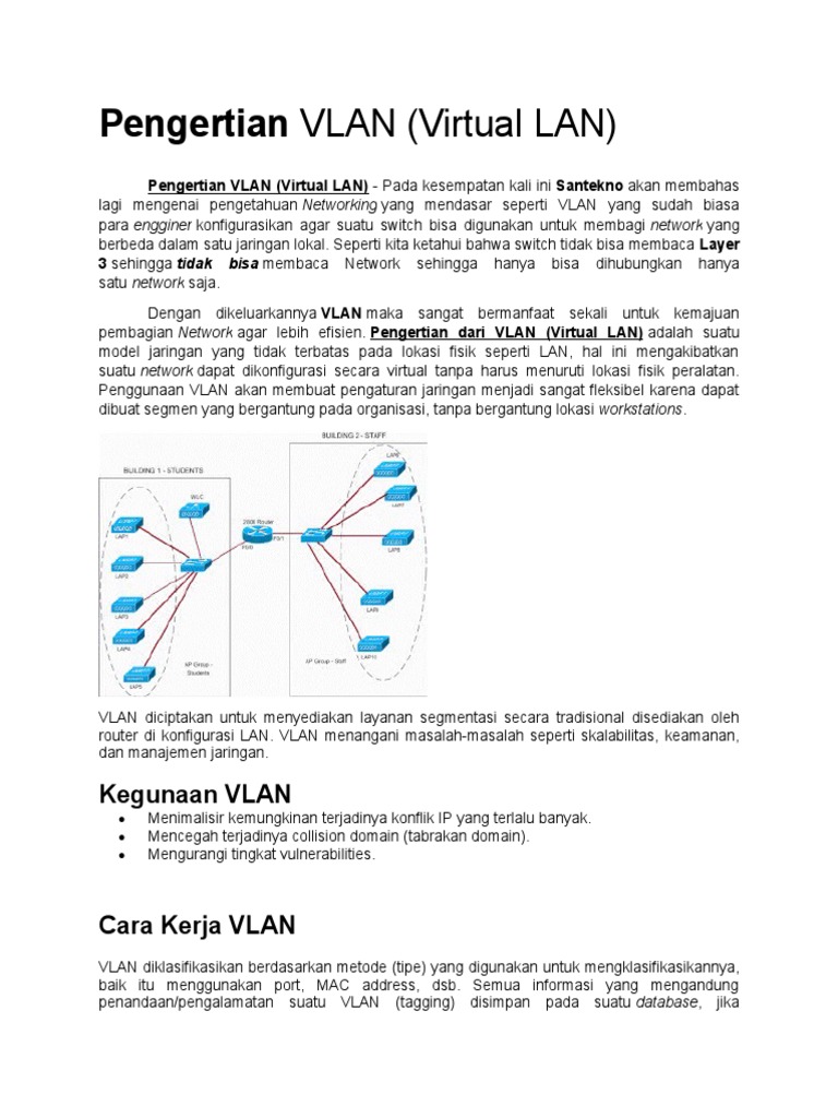 Modul 1 Pengertian VLAN | PDF
