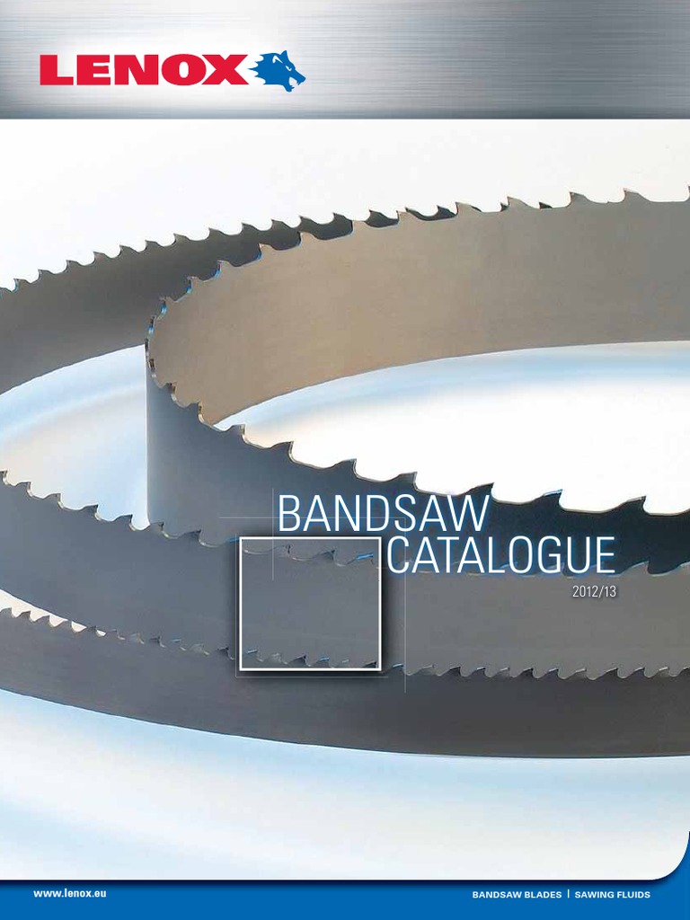 Lenox Catalogue PDF | PDF | Steel | Alloy