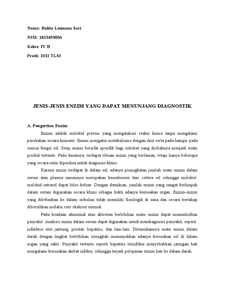 Jenis Enzim | PDF