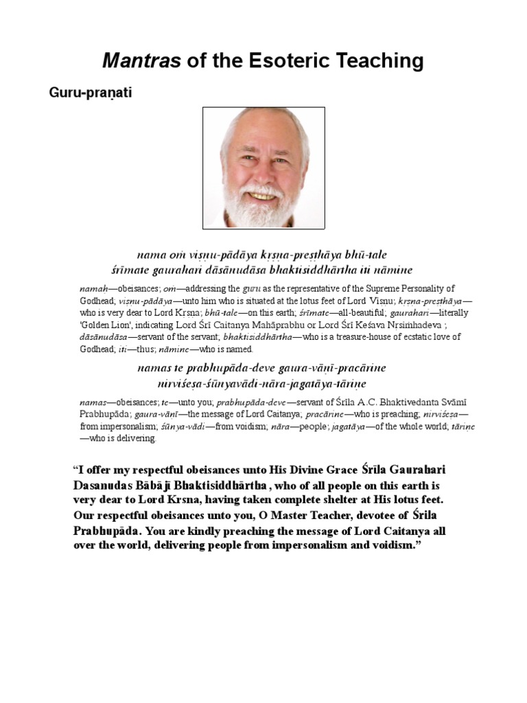 Basic Mantras | PDF | Theistic Indian Philosophy | Vaishnavism