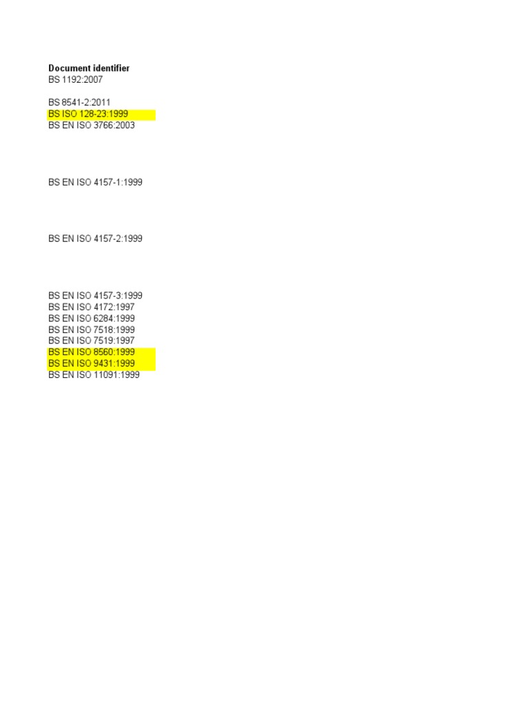 BS and ISO Standards for Construction Drawings | PDF