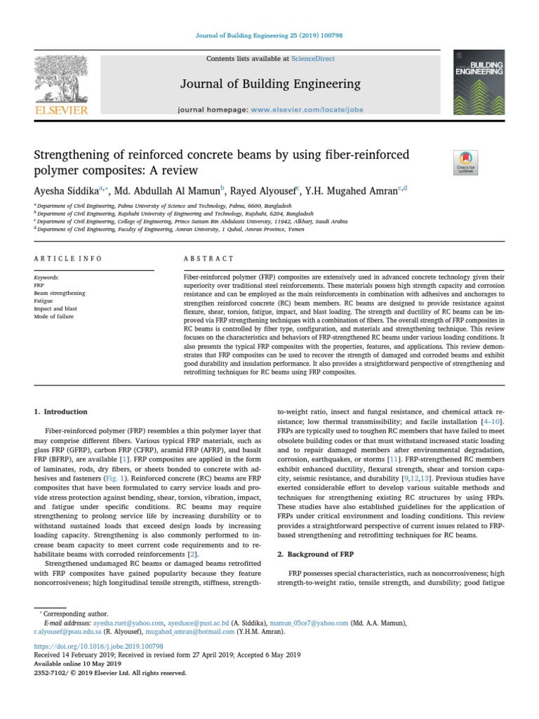 Strengthening of Reinforced Concrete Beams by Using Fiber-Reinforced ...