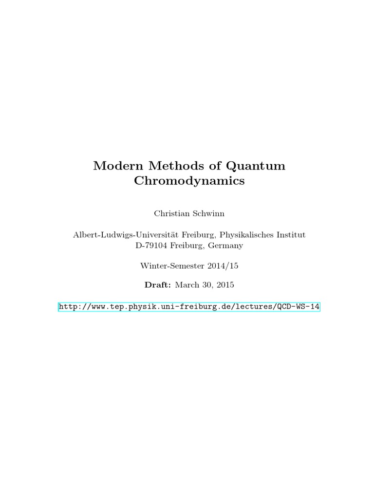 QCD PDF | PDF | Quantum Field Theory | Quark