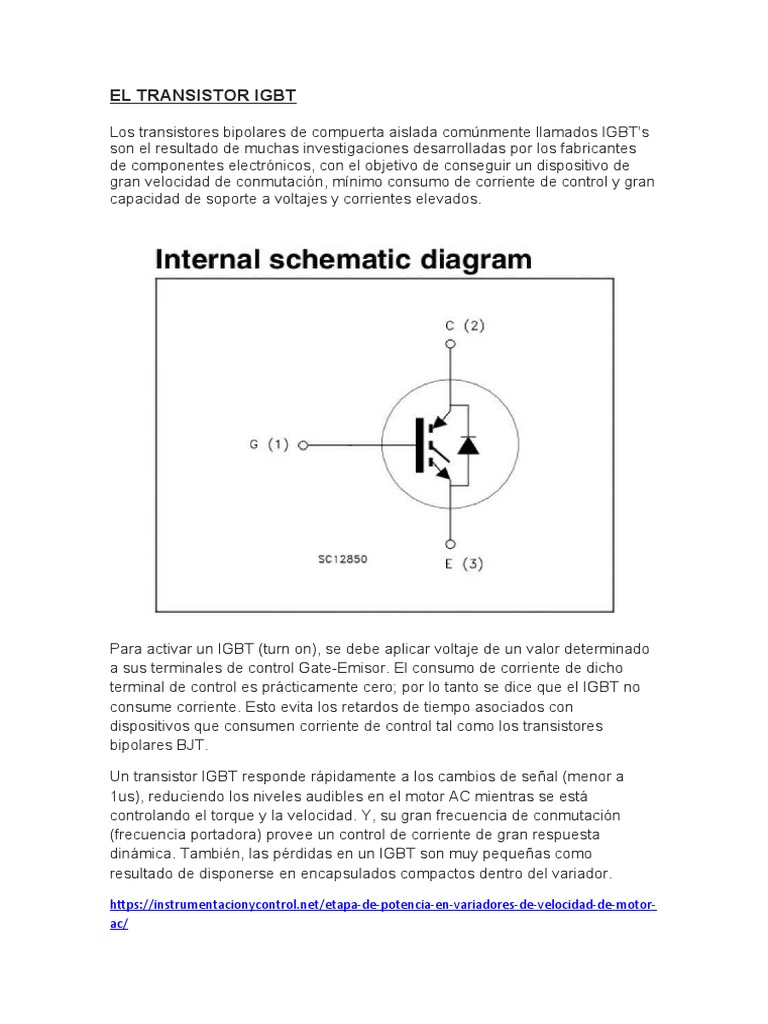 El Transistor Igbt | PDF