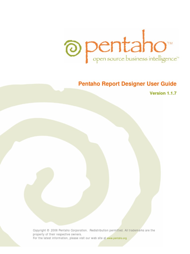 CNA OS BI - Pentaho Report Designer | PDF