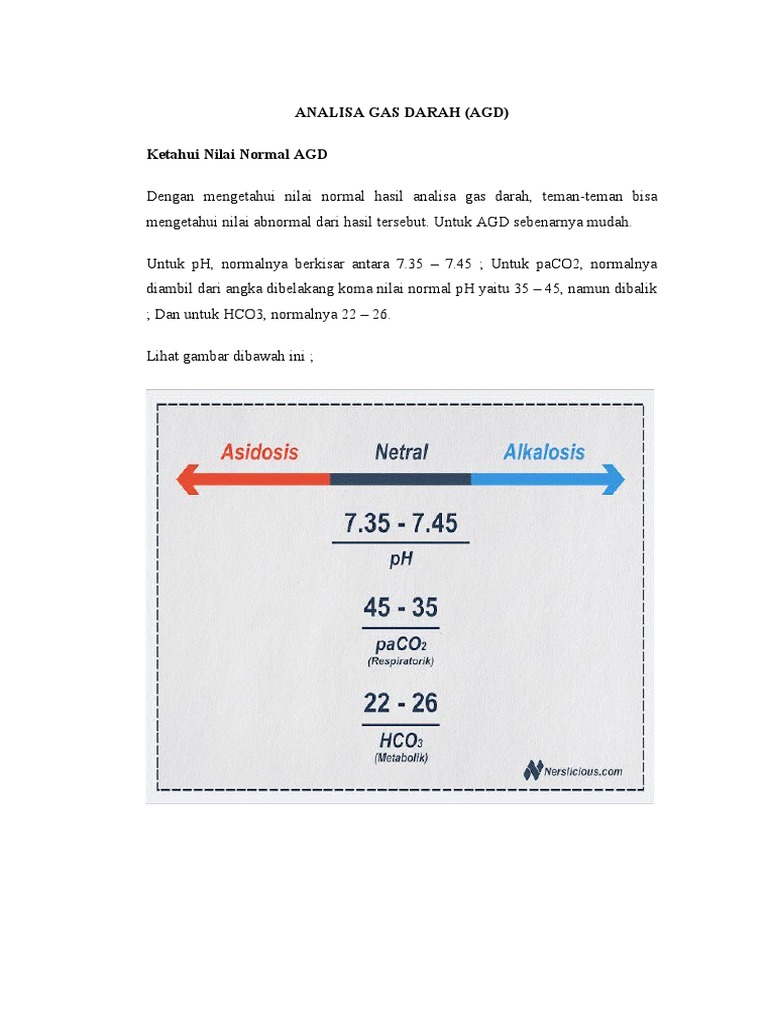 Nilai Normal dan Interpretasi AGD | PDF
