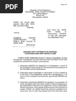 Sample Reply To Answer With Counterclaims | PDF | Lawsuit | Government