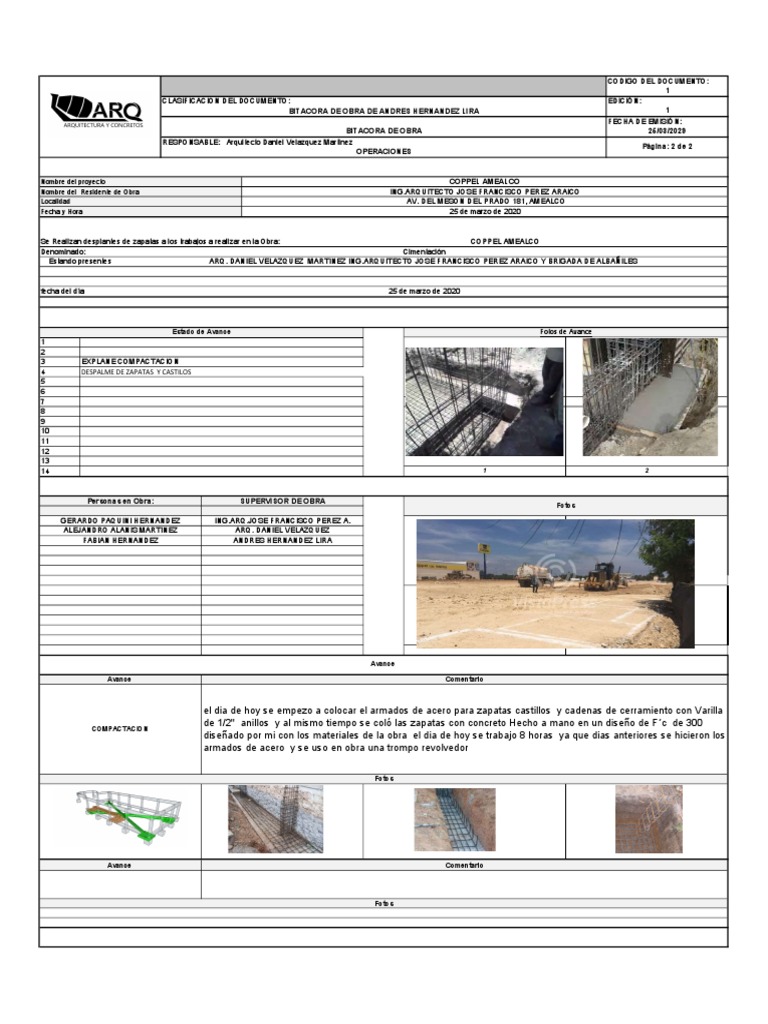 Bitacora de Obra | PDF | Science | Ciencia y Tecnología