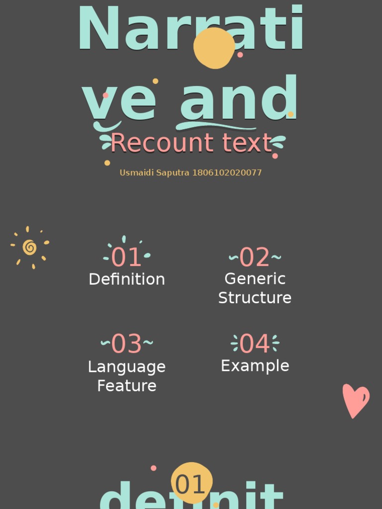 Narrative and Recount Text | PDF | Narrative | Grammatical Tense