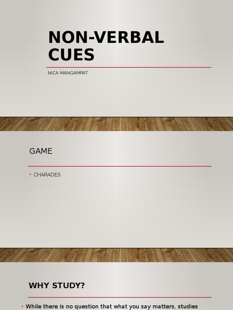 Non-Verbal Communication Activities | PDF | Nonverbal Communication ...