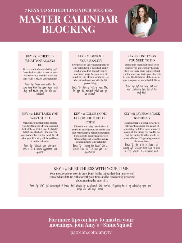 Master Calendar Blocking Printable Download | PDF | Business