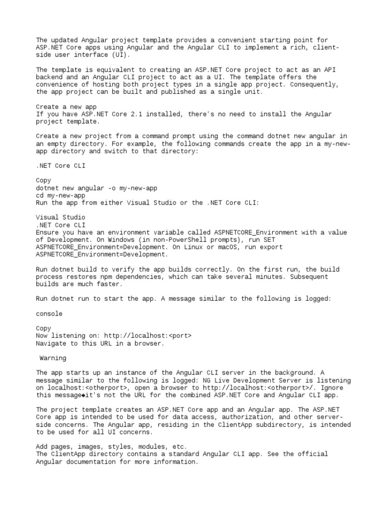 Use Of Angular PDF Command Line Interface Java Script