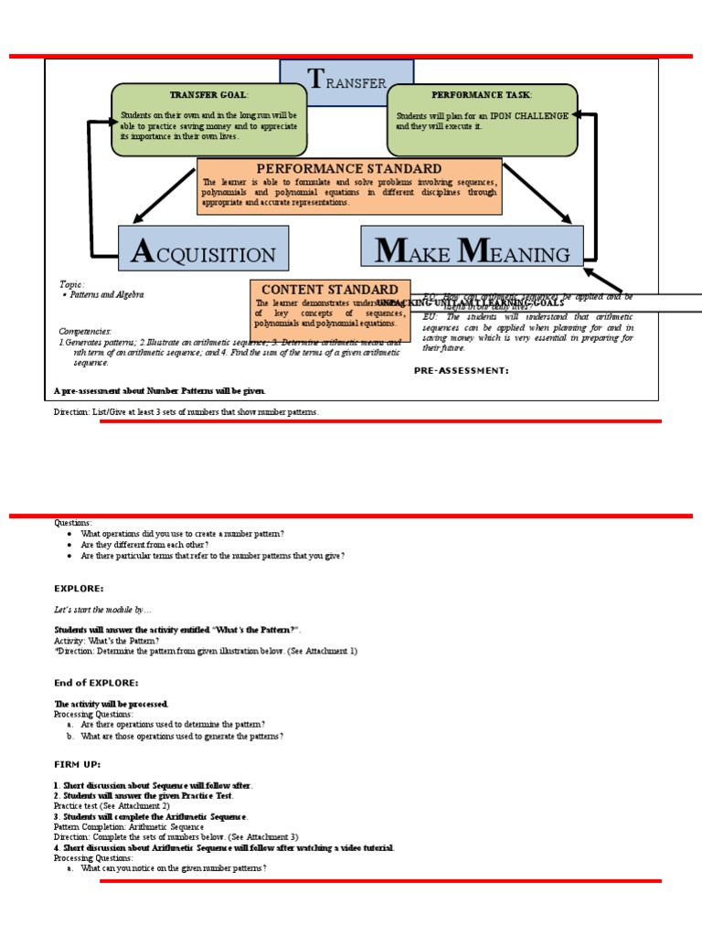 LP Arithmetic Sequence'19-'20 | PDF | Numbers | Polynomial