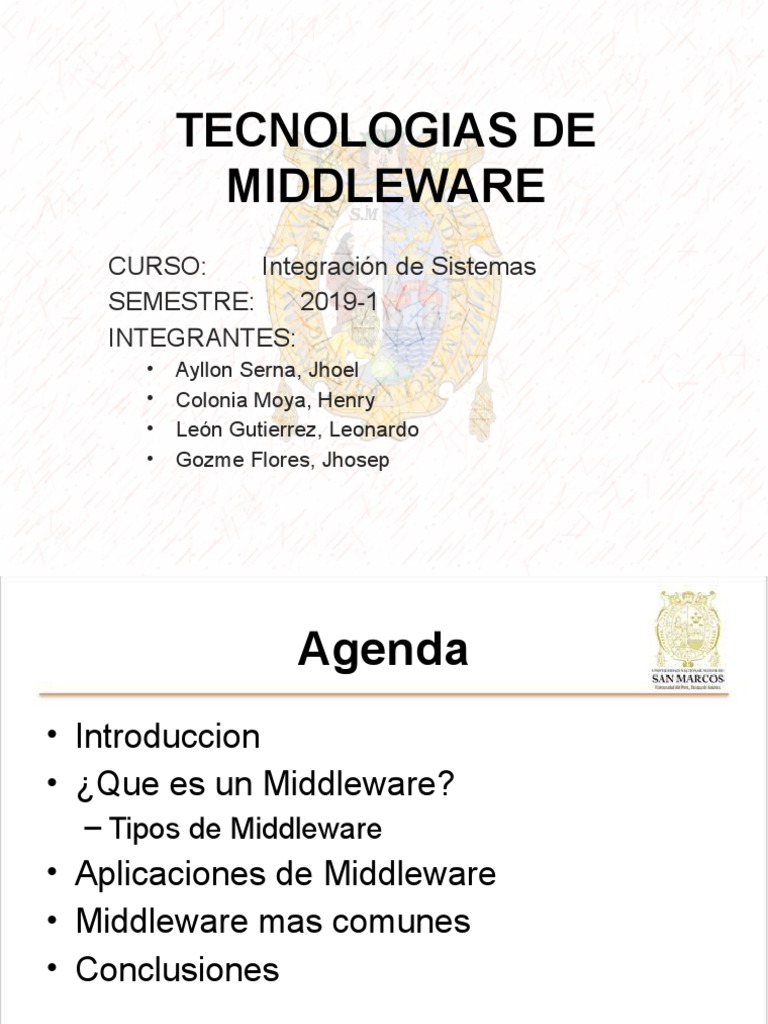 MIDDLEWARE | PDF | Middleware | Software del sistema