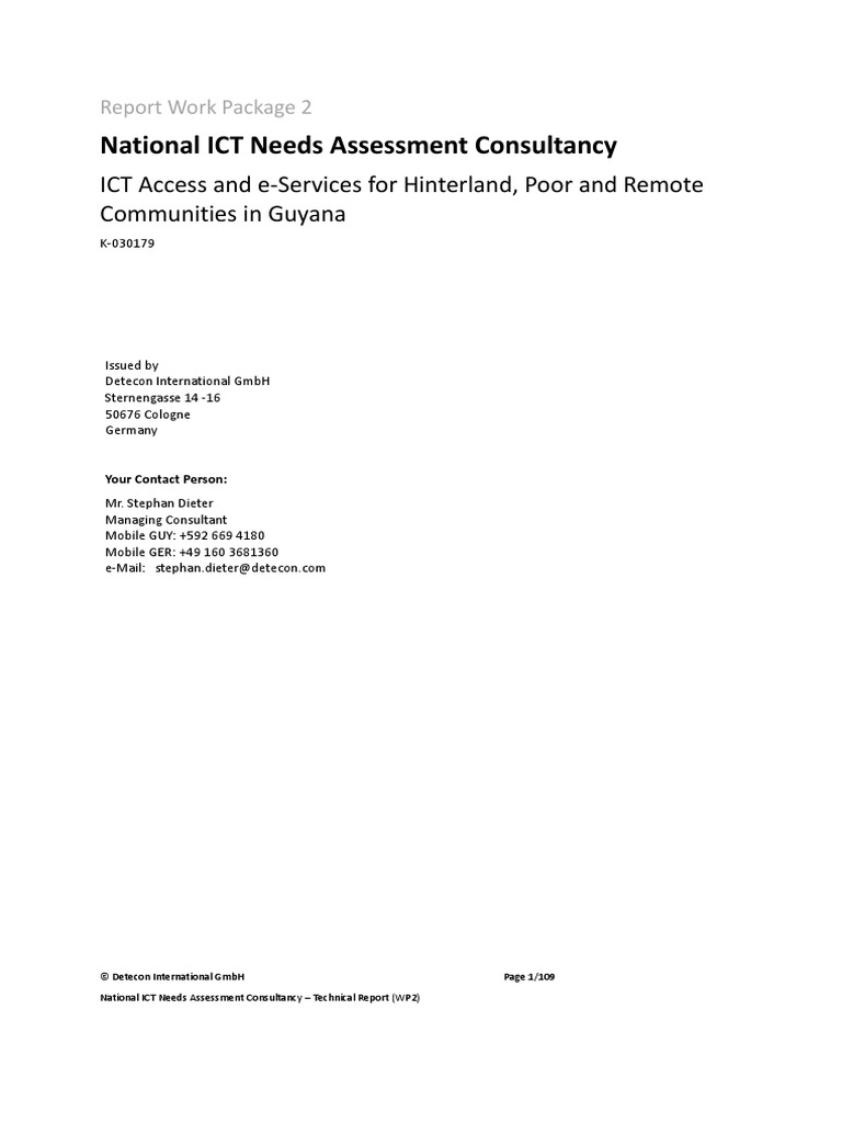 ICT Technical Report | PDF | Internet Access | Wi Fi