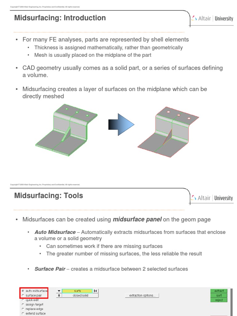 MID Surface Meshing | PDF | Volume | Geometry