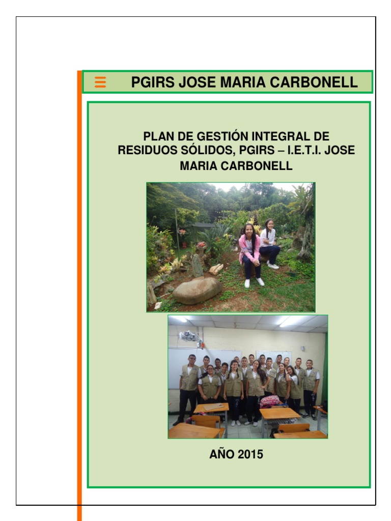 Pgirs Jmc2015final PDF | PDF | Reciclaje | Residuos
