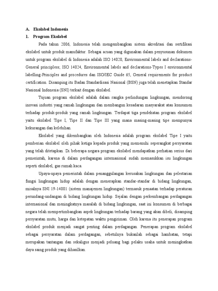 EKOLABEL | PDF