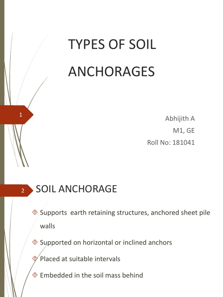 Types of Anchorage | PDF