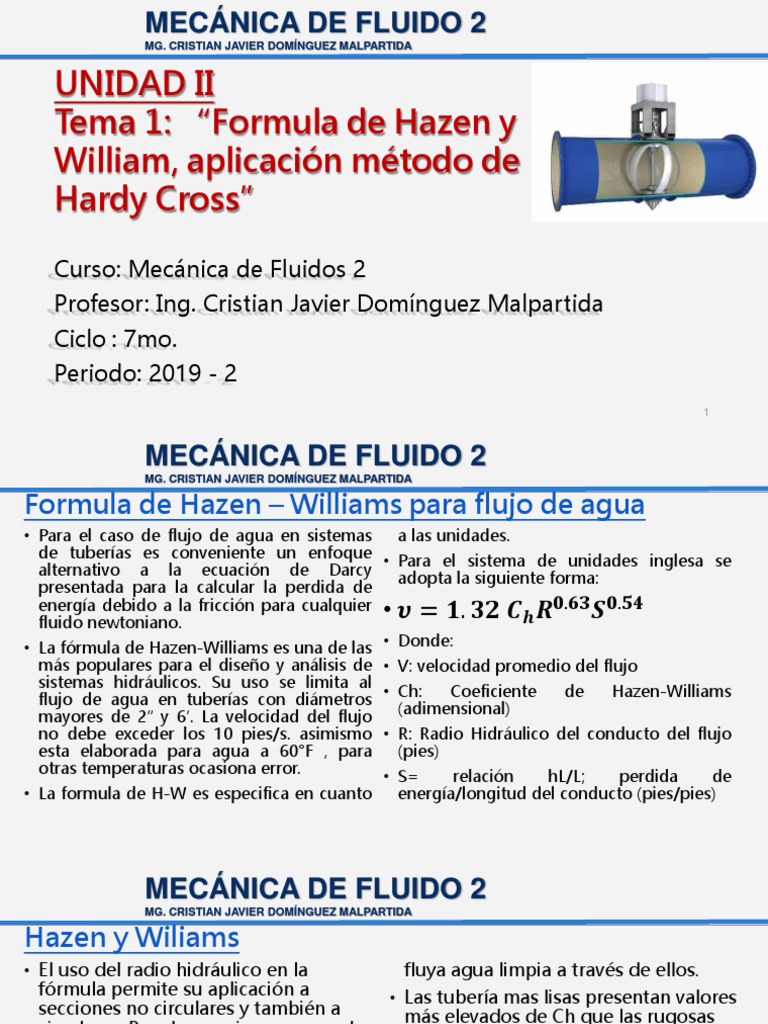 Tema 12 - UND 2 - Mécanica de Fluidos 2 PDF | PDF | Fluido | Ecuaciones