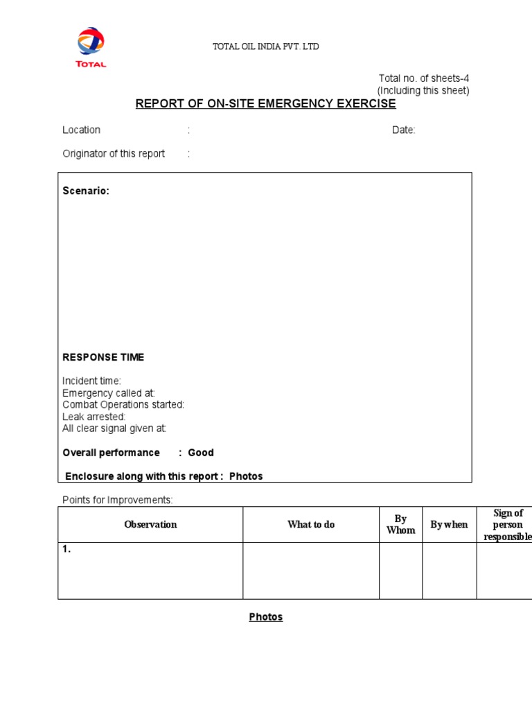 Mock Drill REPORT | PDF
