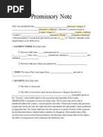 Sample Promissory Note | PDF | Promissory Note | Philippines