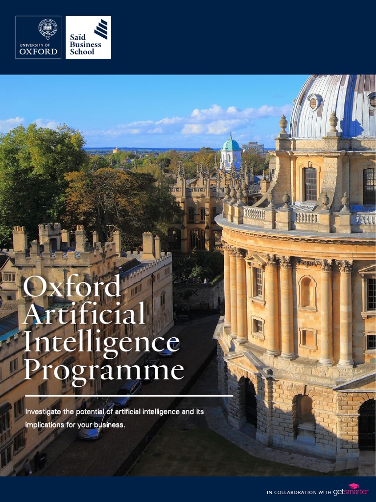 Oxford Artificial Intelligence Programme Prospectus | PDF | Artificial Intelligence ...