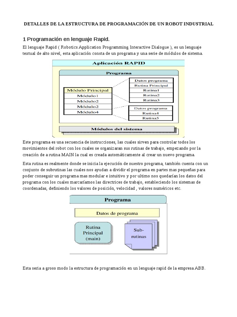 Estructura Programacion Rapid | PDF