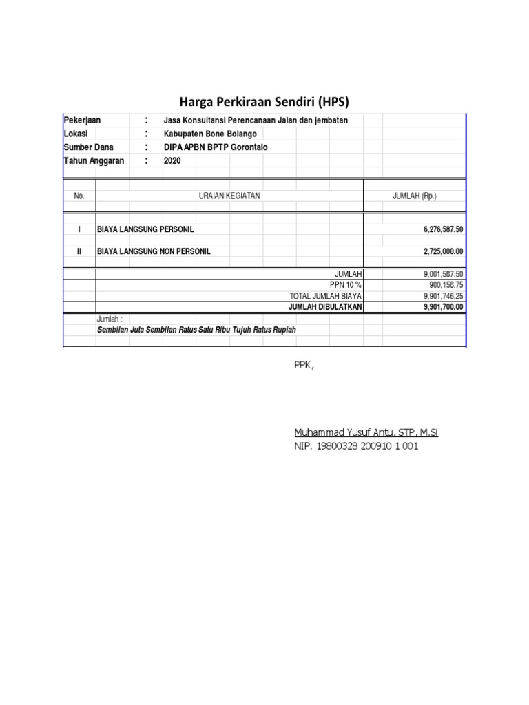 HPS Konsultan Perencana Jalan Dan Jembatan | PDF