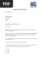Sample NSS Letter | PDF