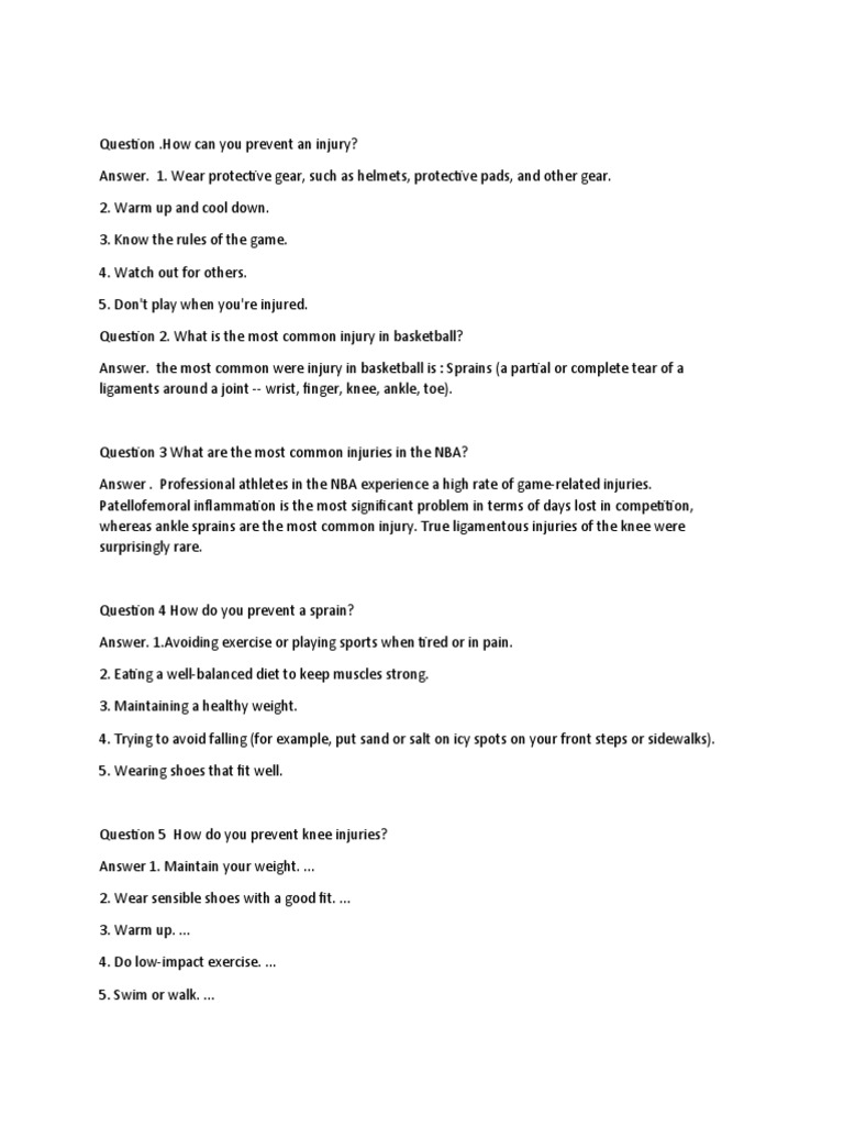 Basketball Question Paper. | PDF | Tournament | Knee