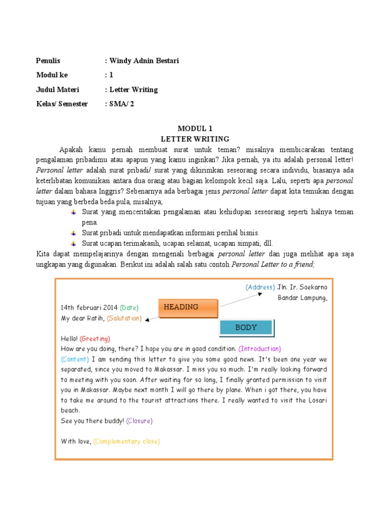 1 Modul Letter Writing | PDF