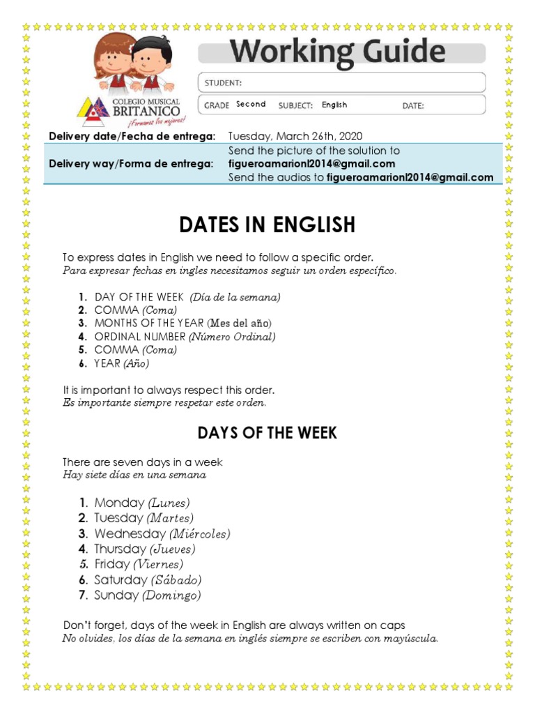 Days of The Week PDF | PDF