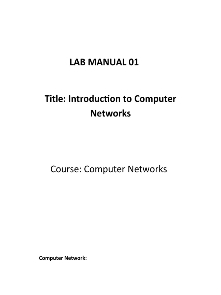 Computer Networks Lab 1 | PDF | Network Switch | Computer Network