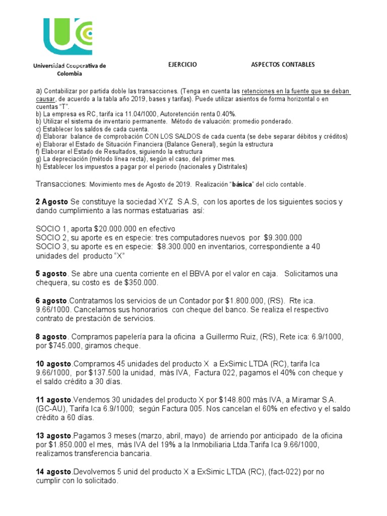 EJERC CicloContable1 | PDF | Contabilidad | Negocios económicos