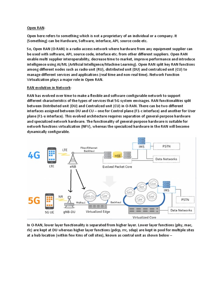 Overview of Open RAN Architecture | PDF | Application Programming ...