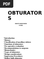 Overview of Dental Obturators | PDF | Prosthodontics | Human Head And Neck