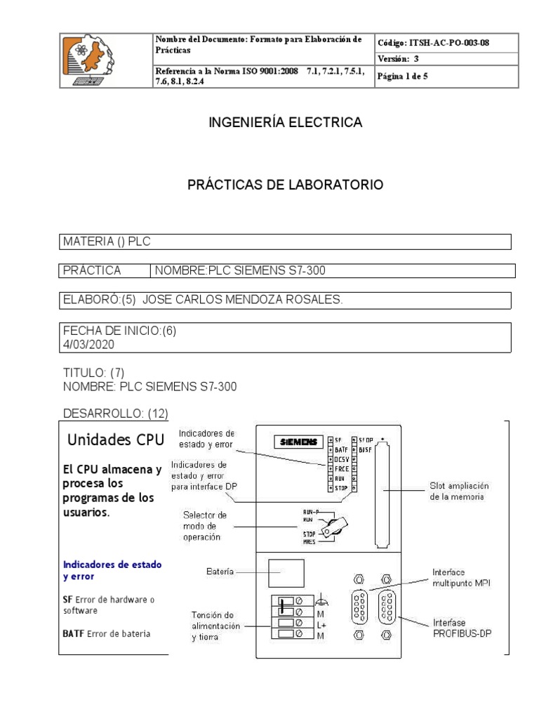 Plc Siemens S7 200 Pdf Programa De Computadora Programación